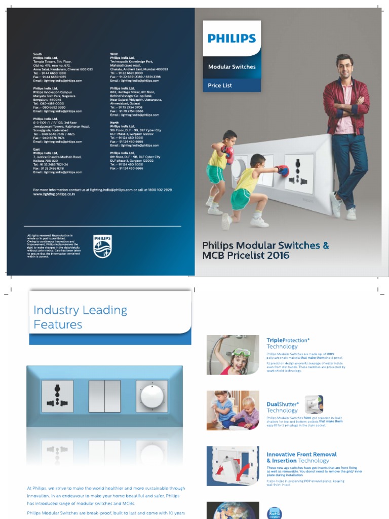Philips MCB MCCB RCCB PDF | PDF | Electric Power | Components