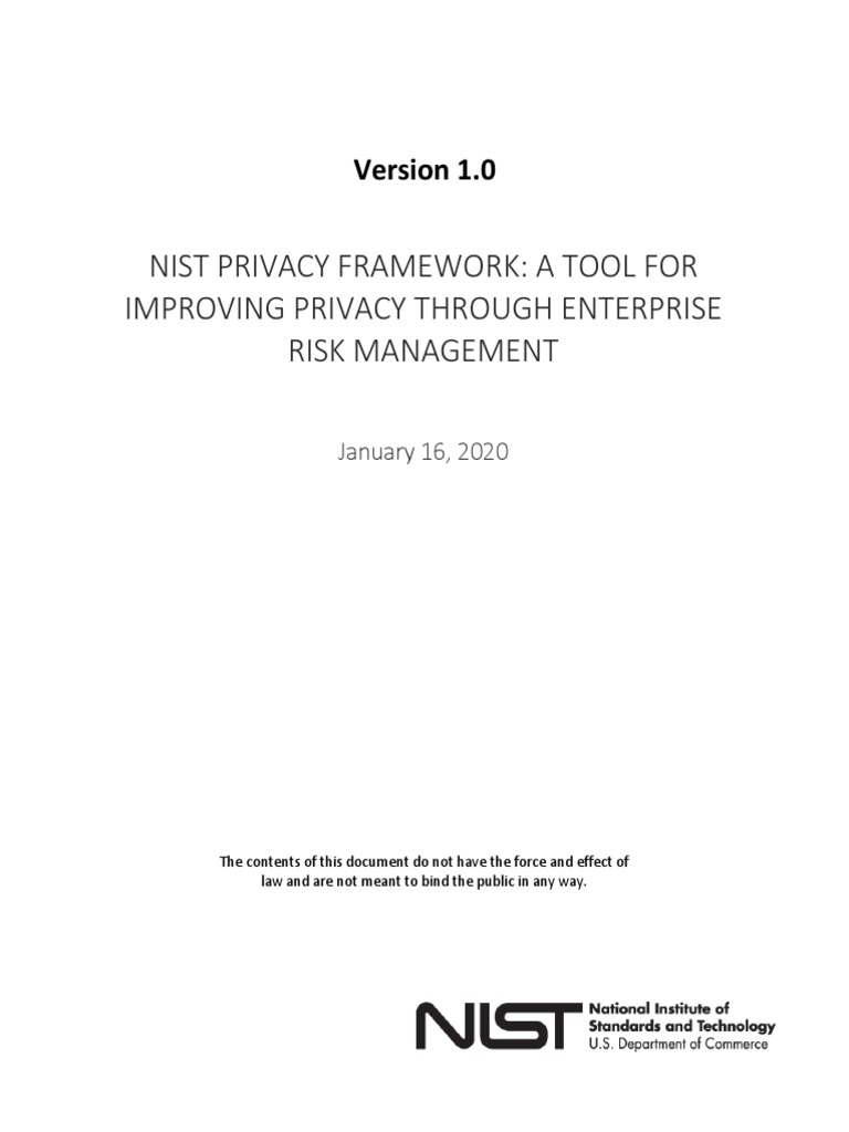 Nist Privacy Framework | PDF | Risk Management | Privacy