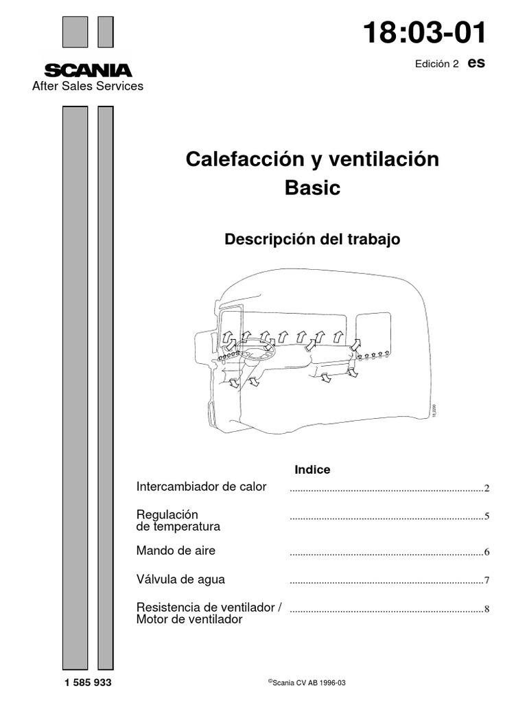 Scania Calefaccion y Ventilacion | PDF | Tornillo | Caldera