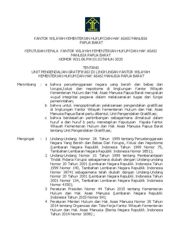 SK Upg 2020 | PDF | Hukum