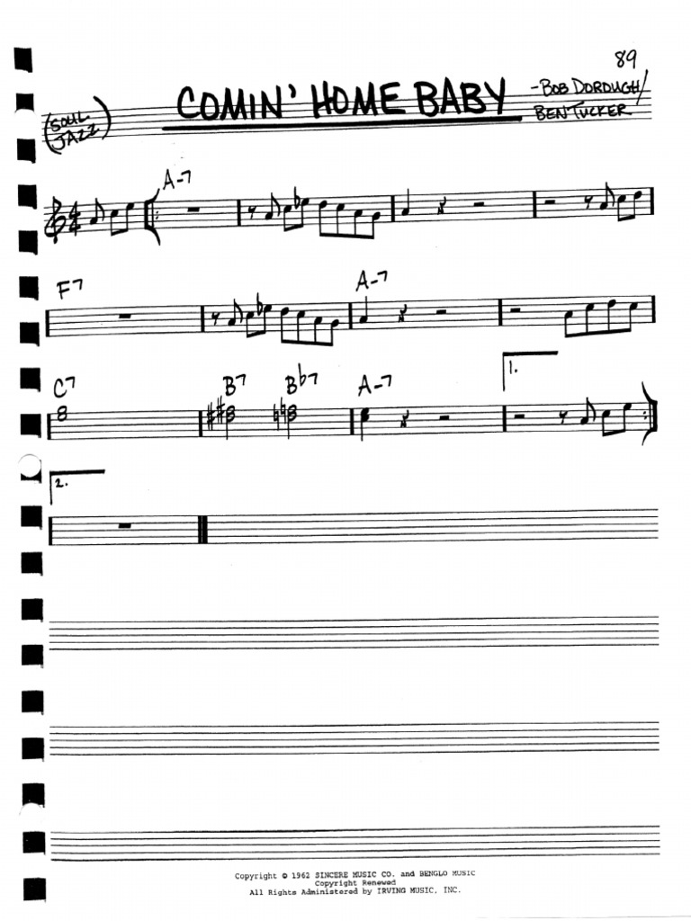 Comin Home Baby | PDF