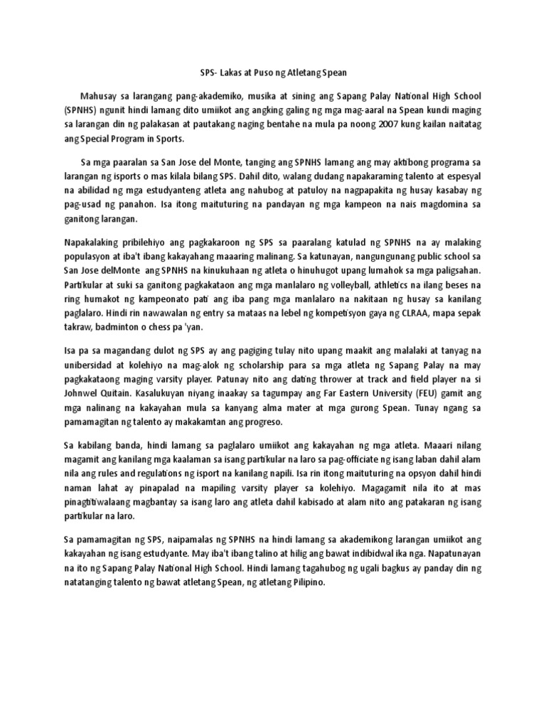 Sports Editorial | PDF