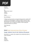 Permission Request Letter To Police Station | PDF