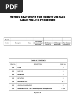 Method Statement For Installation of LV Cables | PDF | Electrical Wiring
