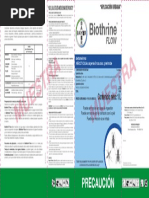 BIOTHRINE FLOW - Ficha Tecnica | PDF | Agua