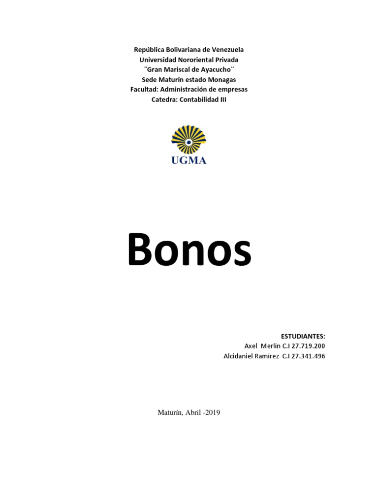 Tipos y características de bonos financieros | PDF | Bonos (Finanzas ...
