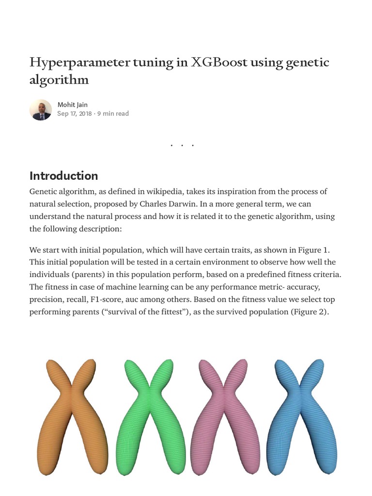 Hyperparameter Tuning in XGBoost Using Genetic Algorithm | PDF | Genetic Algorithm | Fitness ...