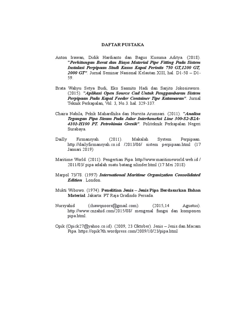 Macam-Macam Daftar Pustaka Teknik | PDF | Sains & Matematika