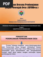 Sistematika RKPDesa Tahun 2025 | PDF