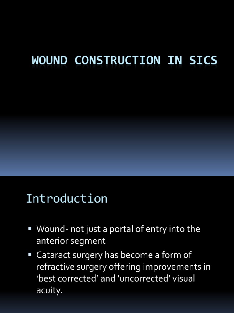 Wound Construction | PDF | Cornea | Ophthalmology