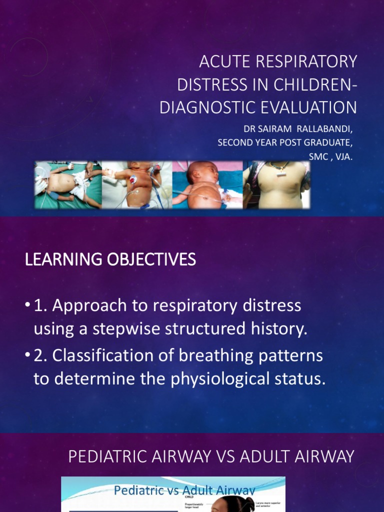 Acute Respiratory Distress in Children | PDF | Breathing | Respiratory ...