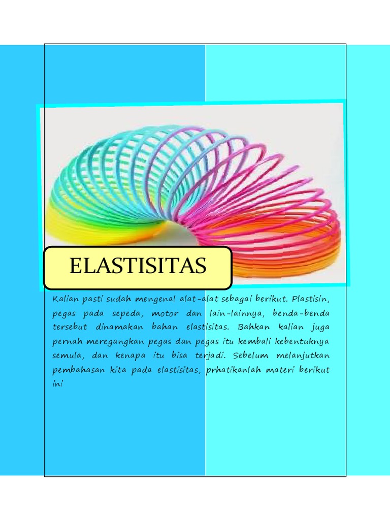 MENGERTIKAN SIFAT ELASTISITAS BAHAN | PDF
