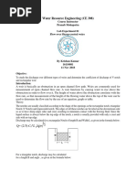 V-Notch Lab Report | PDF | Dam | Flow Measurement