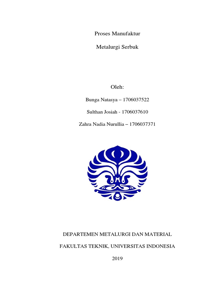 Pengantar Metalurgi Serbuk | PDF