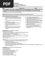 Poetry Pre - Test | PDF | Metaphor | Poetry