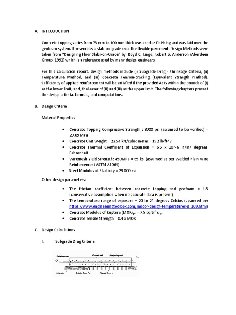 Concrete Topping Slab Design Criteria | PDF | Young's Modulus | Concrete