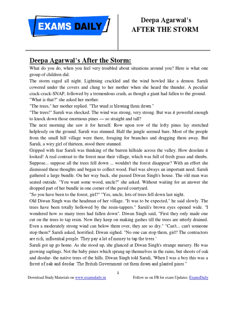 After The Storm | PDF | Trees | Plants