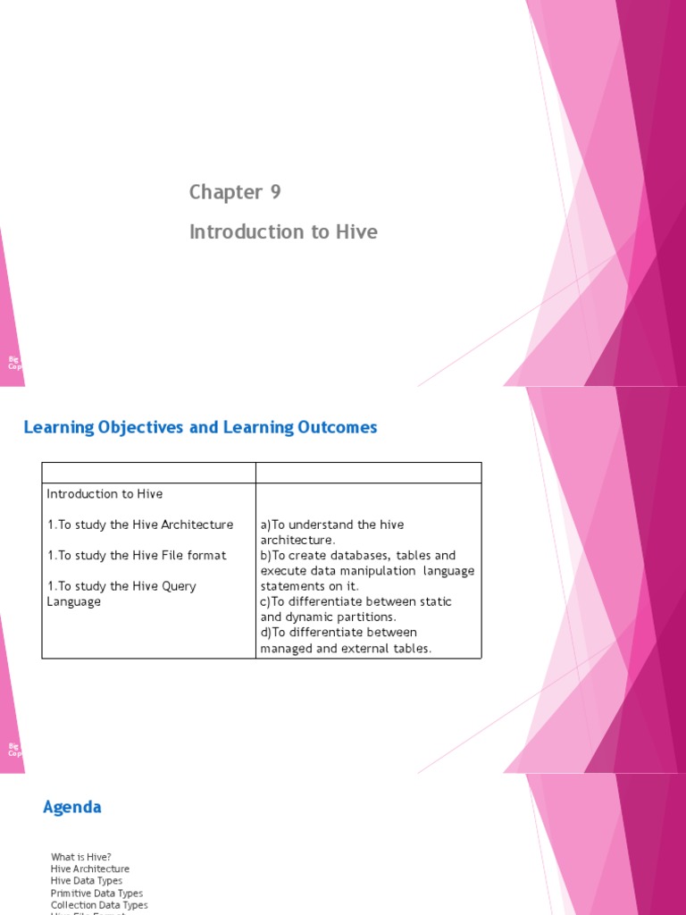 Chapter+9+ HIVE | PDF | Databases | Apache Hadoop