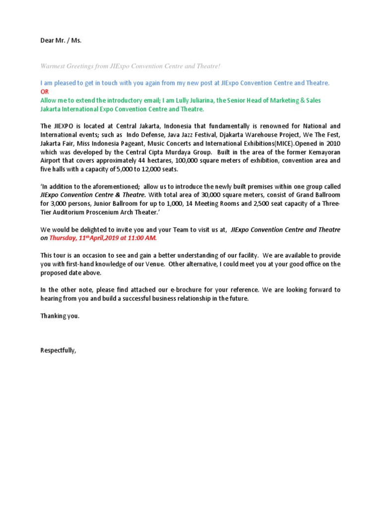 Introduction Email Template | PDF