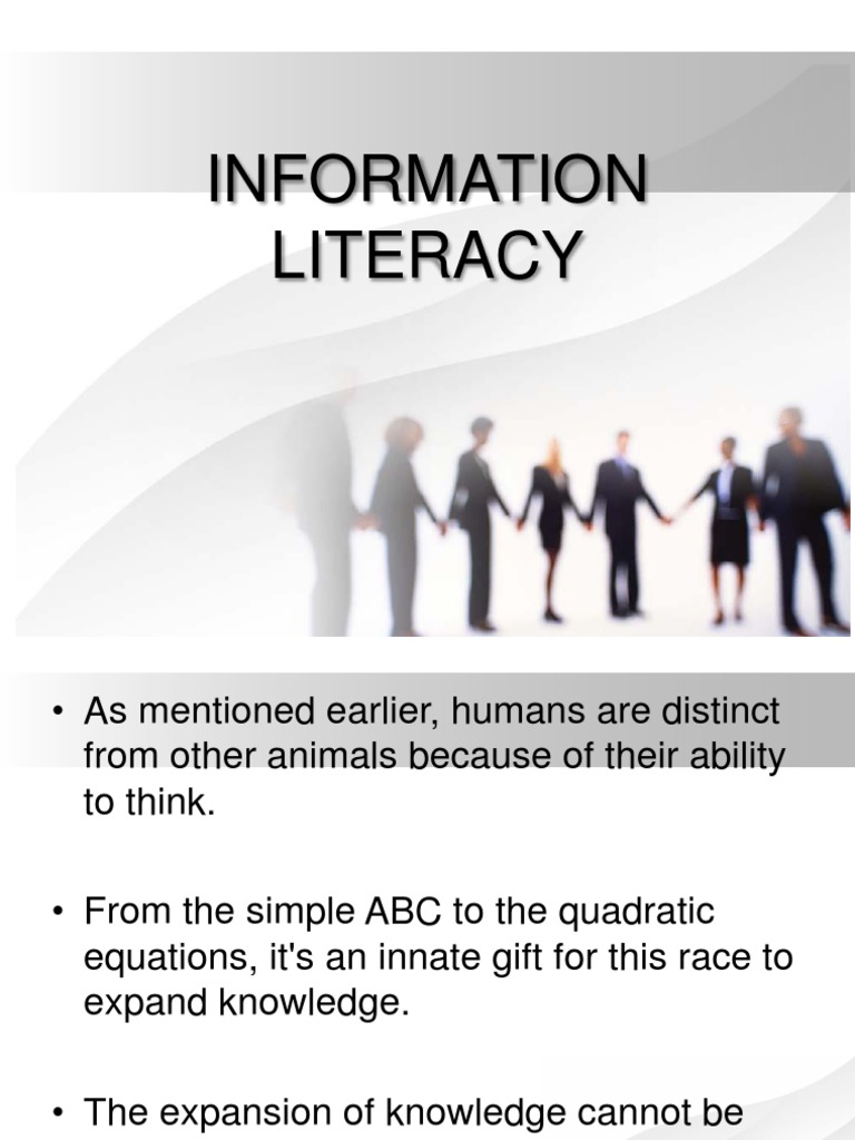 Information Literacy | PDF | Information Literacy | Information