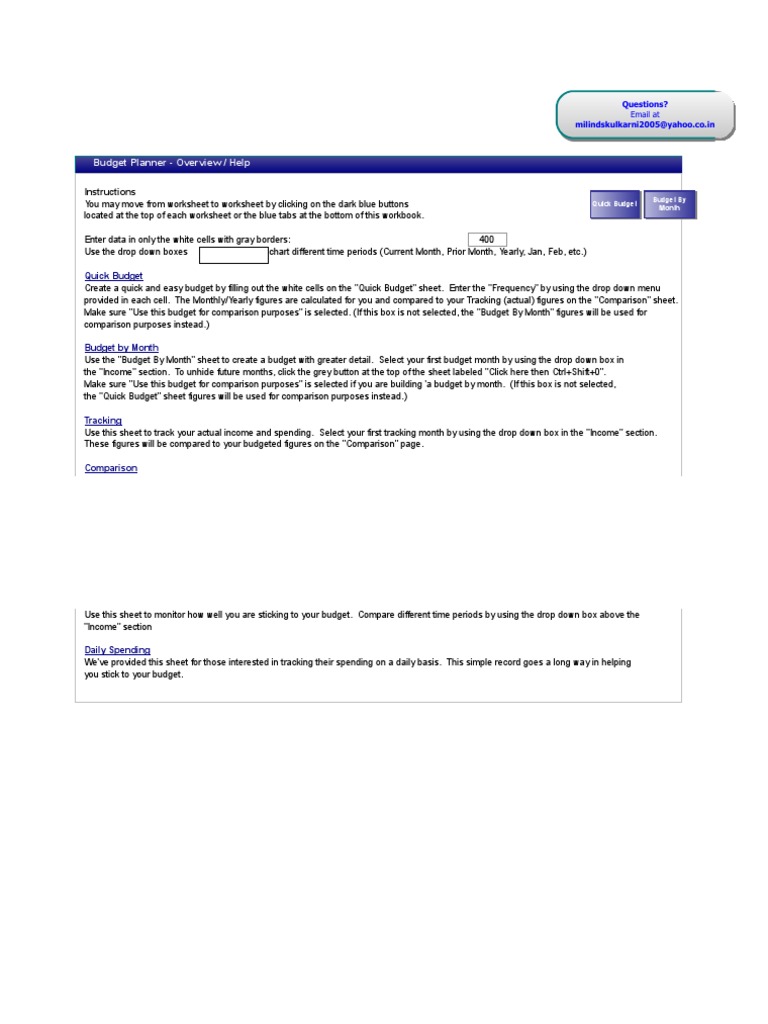 Summary Budget Planner-April | PDF | Worksheet | Income