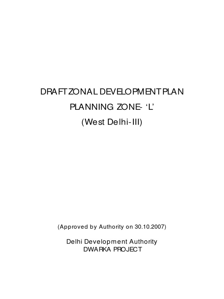 Zonal Development Plan for West Delhi III | PDF | Zoning | Nature