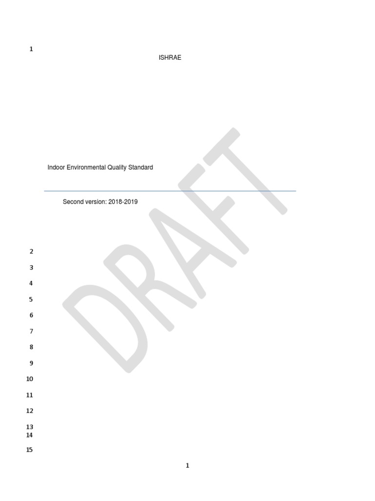 ISHRAE IEQ Feb 26 2019 Public Draft PDF | PDF | Volatile Organic ...