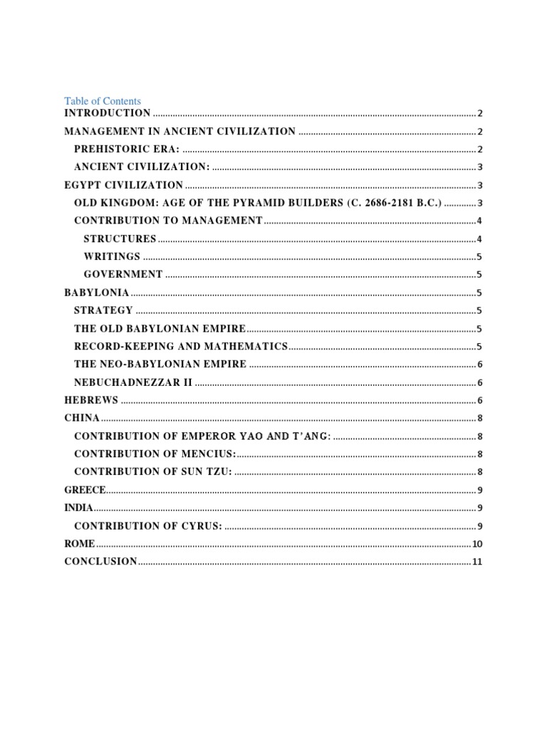 Ancient Management Practices: Tracing the Origins and Evolution of ...