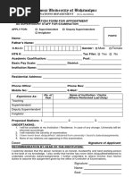 Appointment Letter For Invigilator | PDF