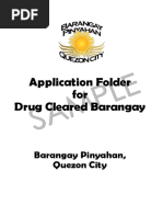 Barangay Drug Clearing Program: Checklists, Certifications and Other ...