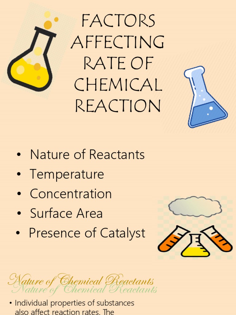Factors Influencing Reaction Rates | PDF | Reaction Rate | Chemical ...