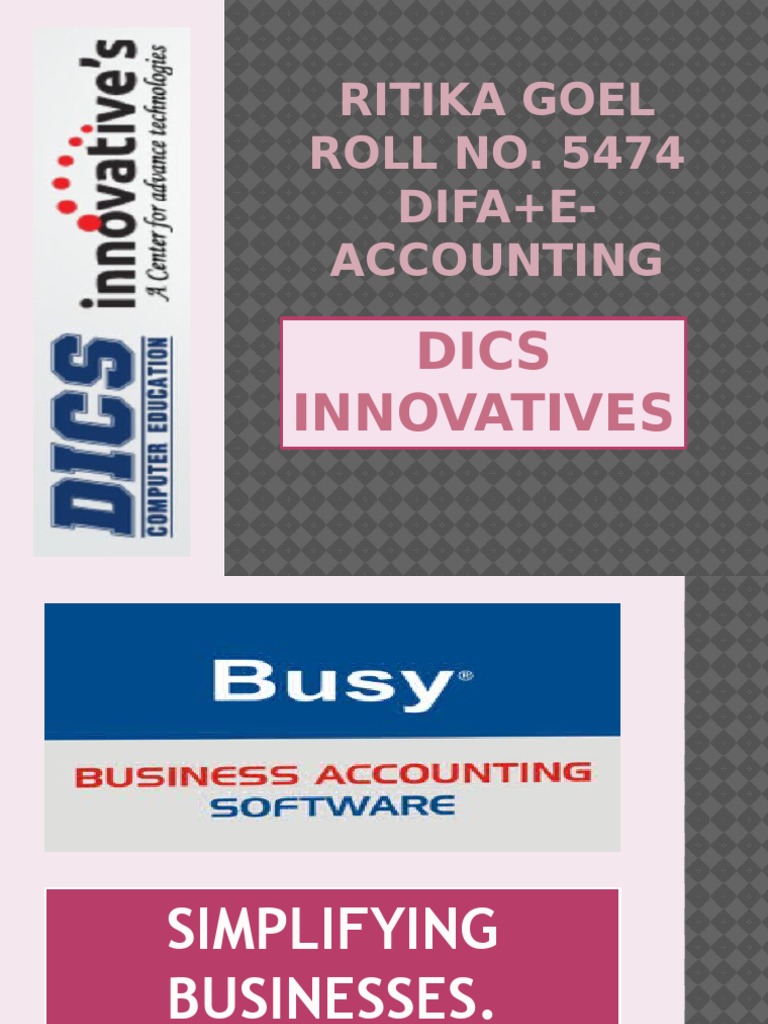 Busy Ppt-Ritika Goel | PDF | Superuser | Voucher