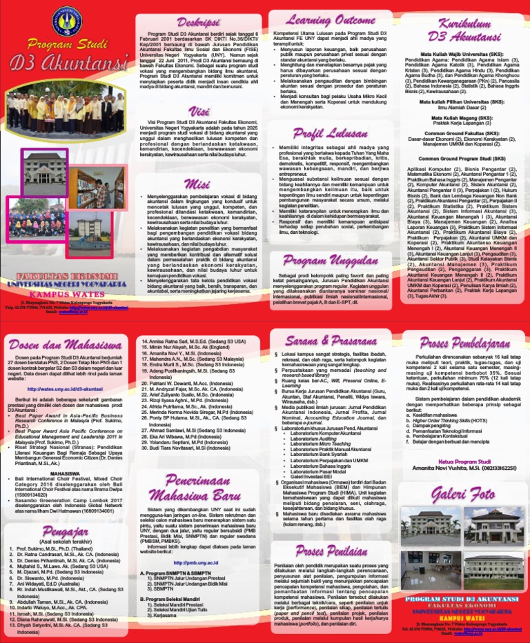 Leaflet Prodi D3 Akuntansi-Rev | PDF