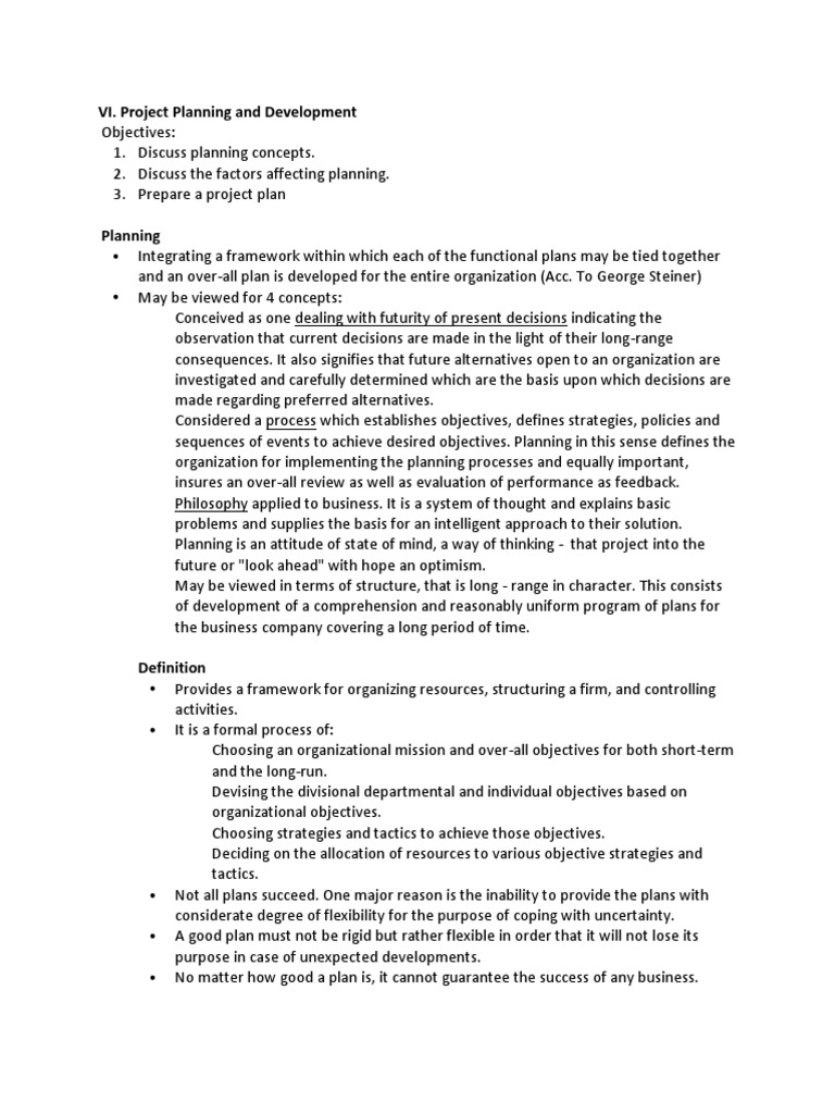 VI. Project Planning and Development - NSTP-CWTS | PDF | Swot Analysis | Cognition