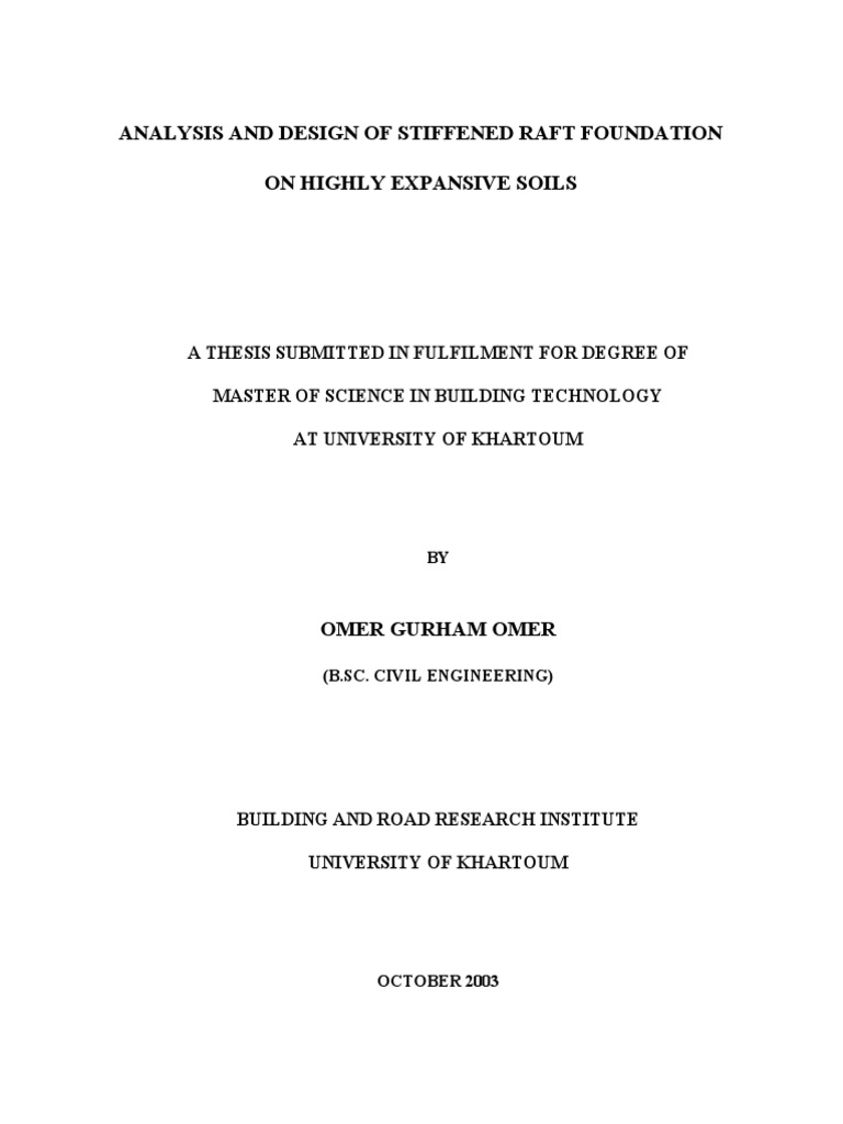 Analysis and Design of Stiffened Raft Foundation | PDF | Soil | Beam ...
