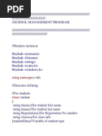 Project Report School Management System | PDF | Databases | Software
