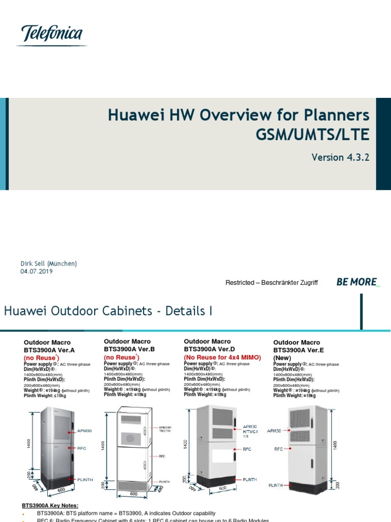 Huawei HW Overview For Planners 2019-07-04 V4.3.2 | PDF | High Speed ...