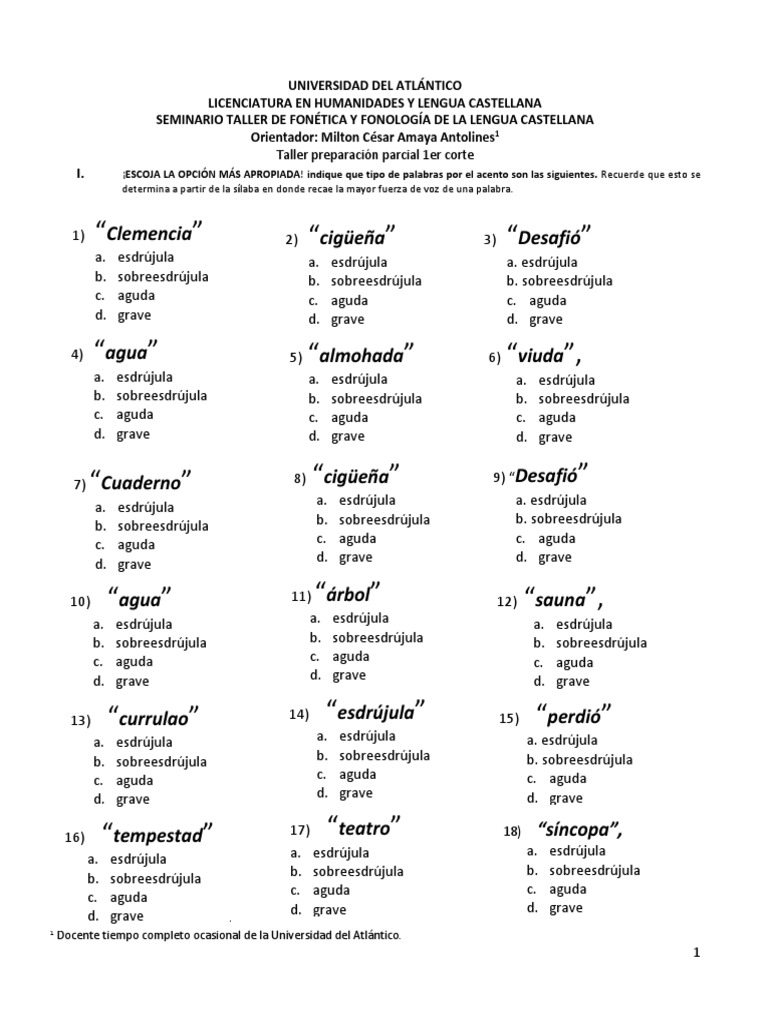 Taller de Fonética y Fonología | PDF | Fonética | Lingüística