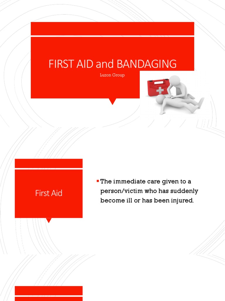 FIRST AID and BANDAGING | PDF | First Aid | Wound