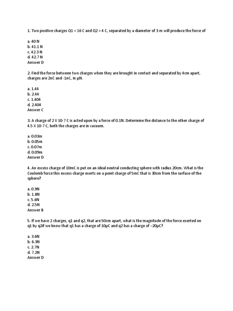 Grade 11 Physics Q&A Compilation | PDF | Electric Current | Voltage