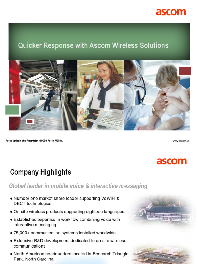 Ascom Presentation M.Williamson | PDF | Session Initiation Protocol ...