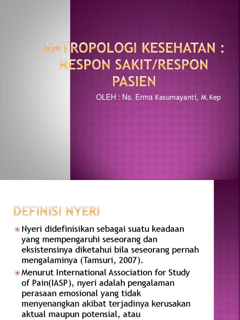 Pengaruh Budaya pada Respon Nyeri | PDF | Pengembangan Diri | Kesehatan ...