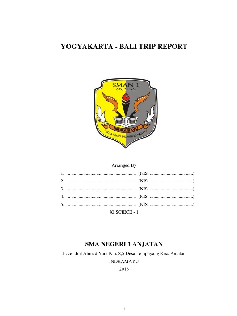 Contoh Trip Report-1 PDF | PDF | Bali