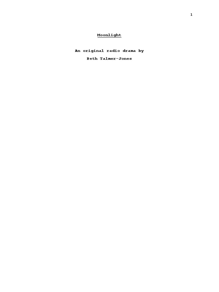 Moonlight Script | PDF