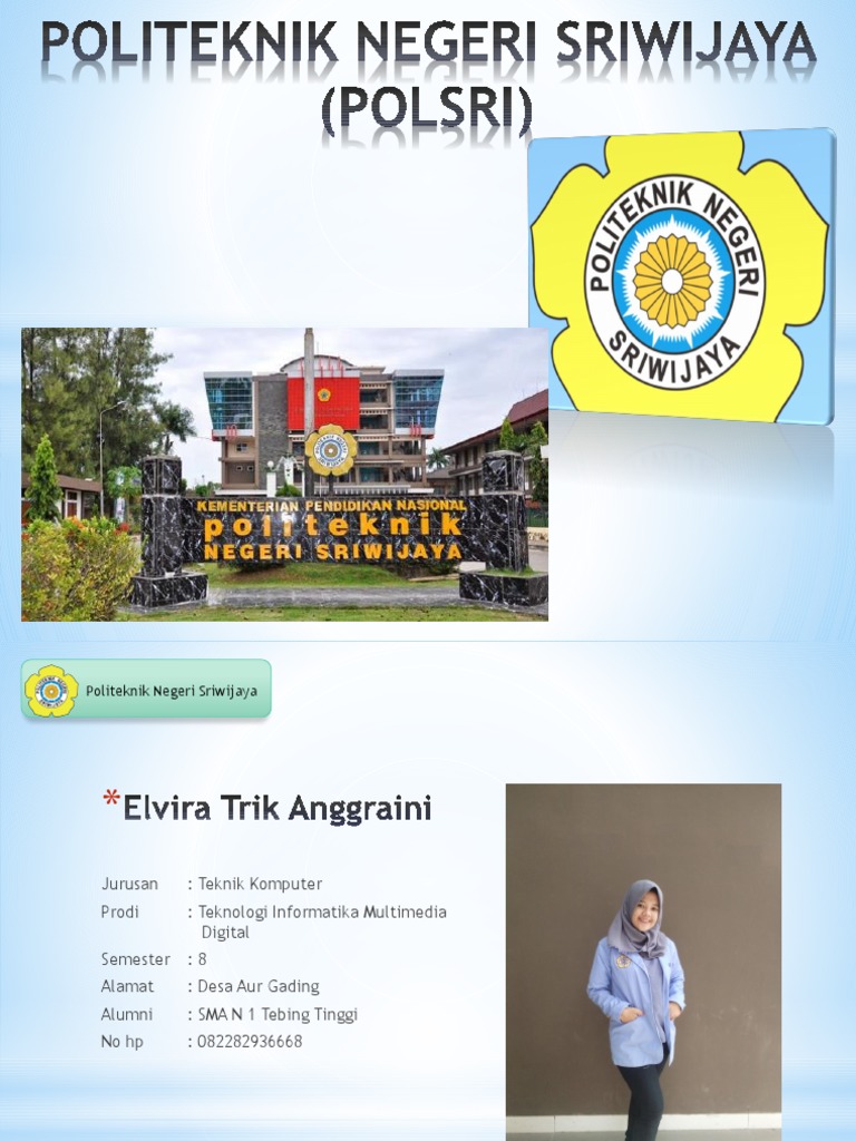 Informasi Lengkap Politeknik Negeri Sriwijaya | PDF | Karier ...