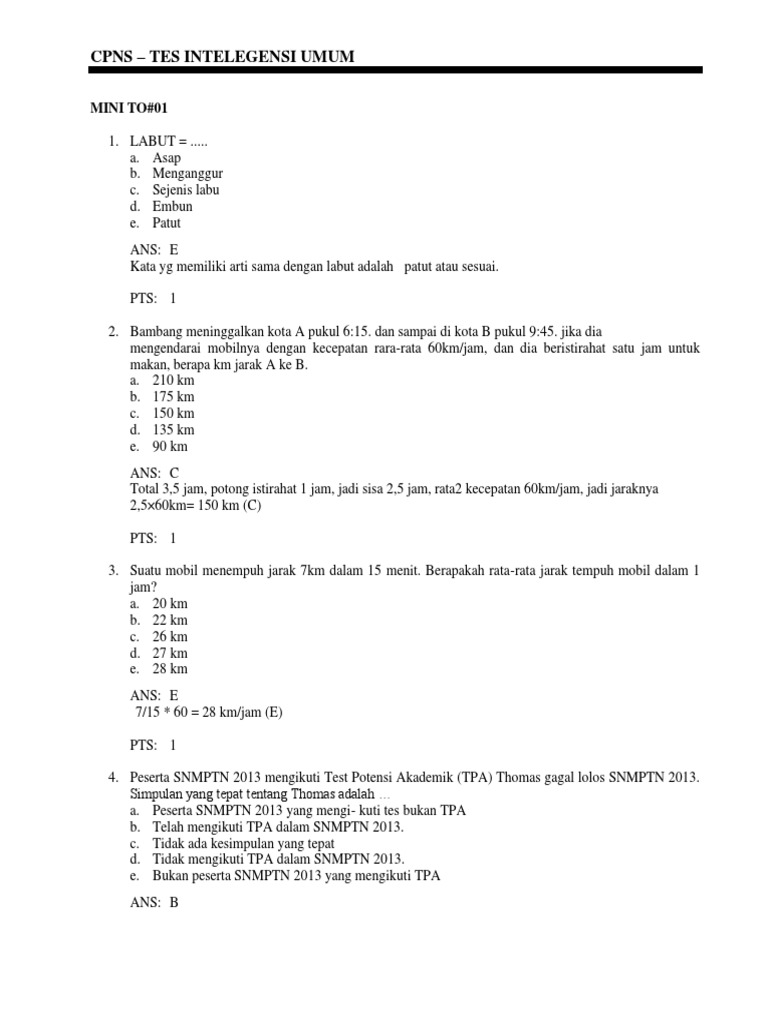 Pembahasan Tiu 01 | PDF