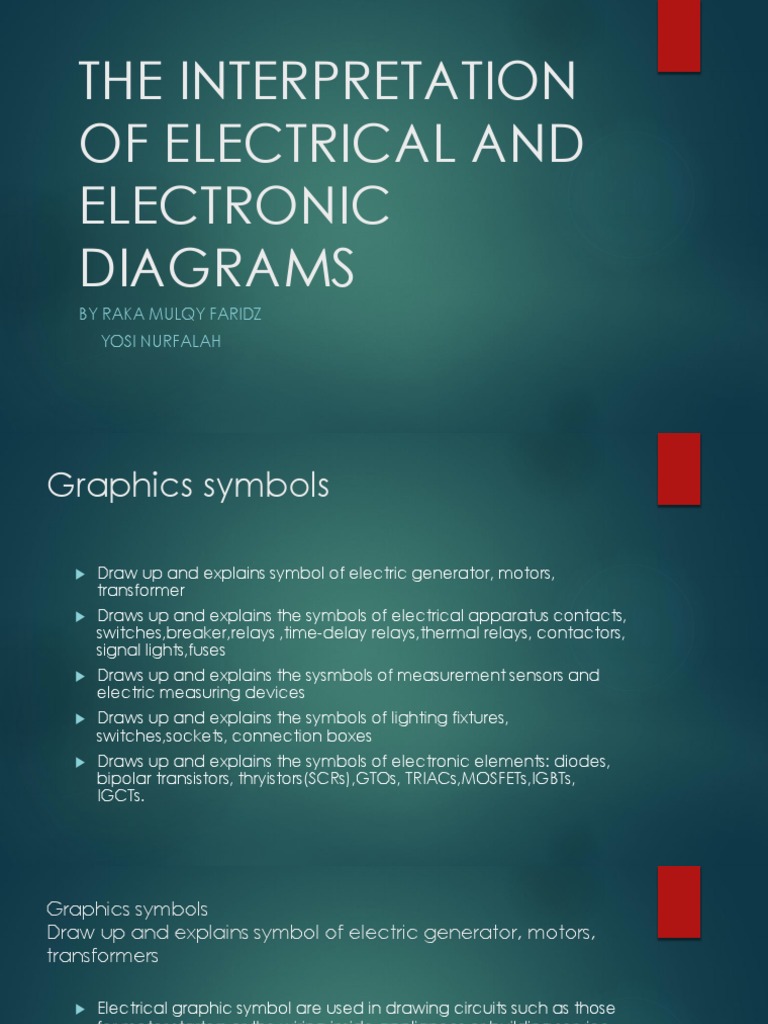 The Interpretation of Electrical and Electronic Diagrams | PDF | Field ...