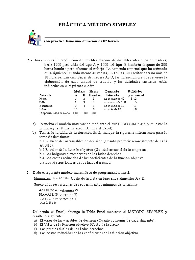 SEMANA 3 Práctica - Método Simplex | PDF | Enseñanza de matemática | Science