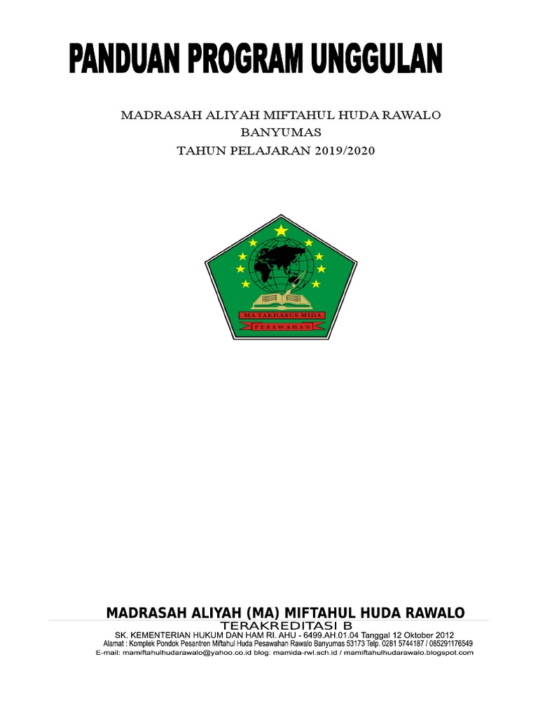 Panduan Program Unggulan Ma Miftahul Huda Rawalo | PDF | Ilmu Sosial ... Panduan Program Unggulan Ma Miftahul Huda Rawalo | PDF | Ilmu Sosial ...