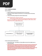 Module 4 Individual Differences | PDF | Race (Human Categorization) | Learning